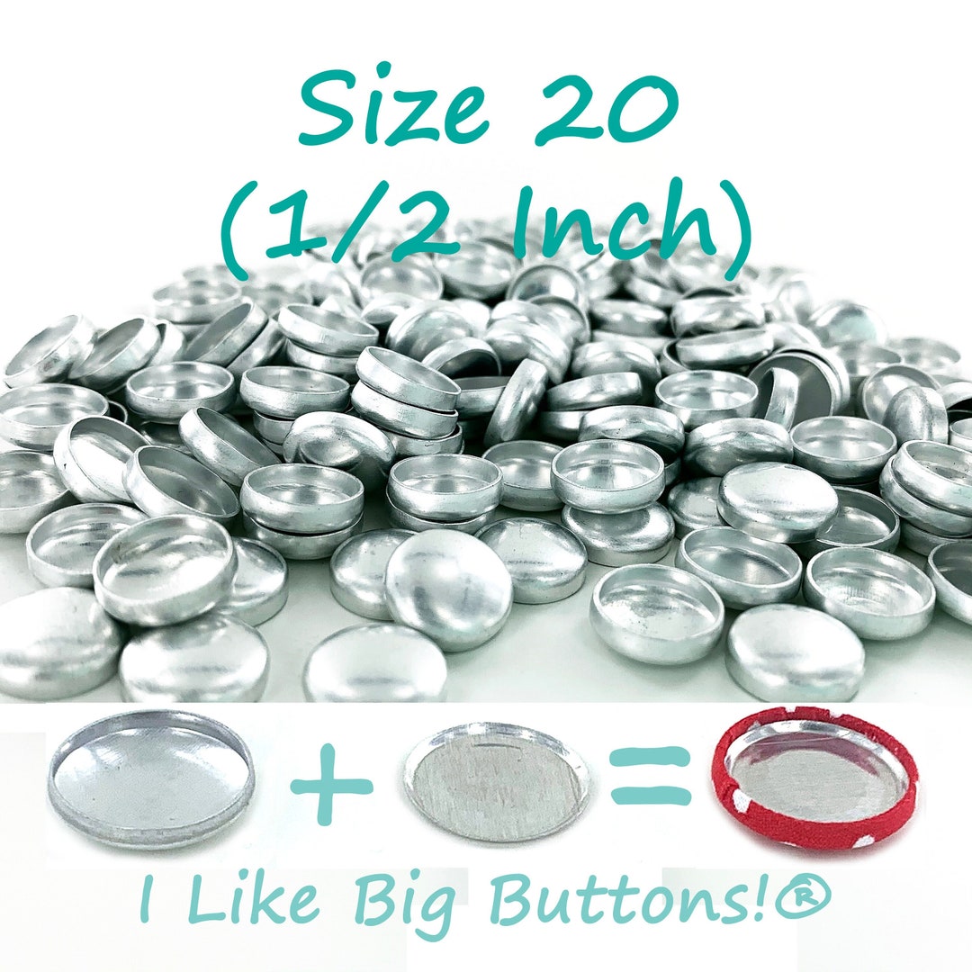 Cover Buttons 100 FLAT BACK Size 20 1/2 Inch Self Cover - Etsy