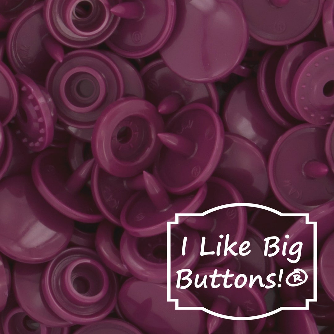 KAM Snaps B34 Plum Purple KAM® Plastic Snaps/snaps No Sew Button/cloth ...