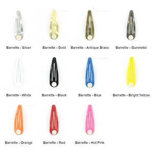 DIY Craft Kit LARGE Size 36 7/8 23 Mm Fabric Covered Button Barrettes ...