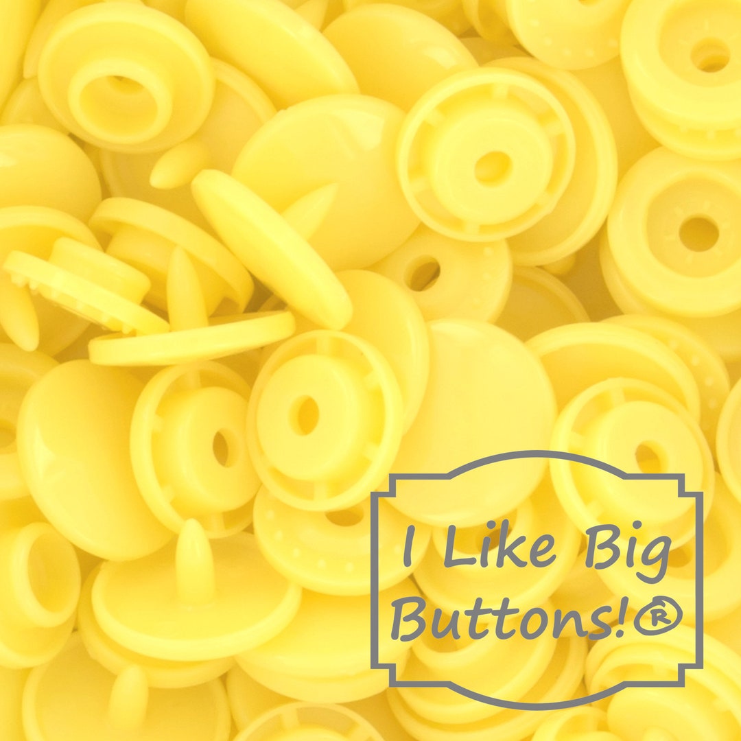 KAM Plastic Snaps: G126 Daffodil - Size 20, Glossy - No Sew Snap ...
