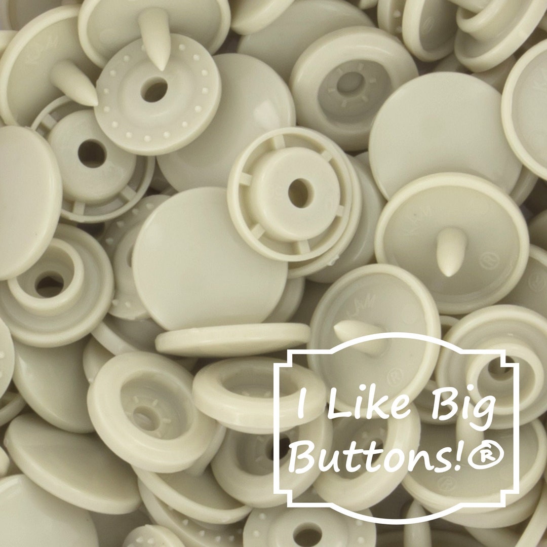 KAM Plastic Snaps: B23 Light Tan - Size 20, Glossy - No Sew Snap ...