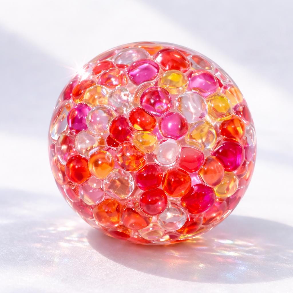 Jewel Stress Ball | Crunchy Sensory Beads | Moldable Gemstone Fidget ...