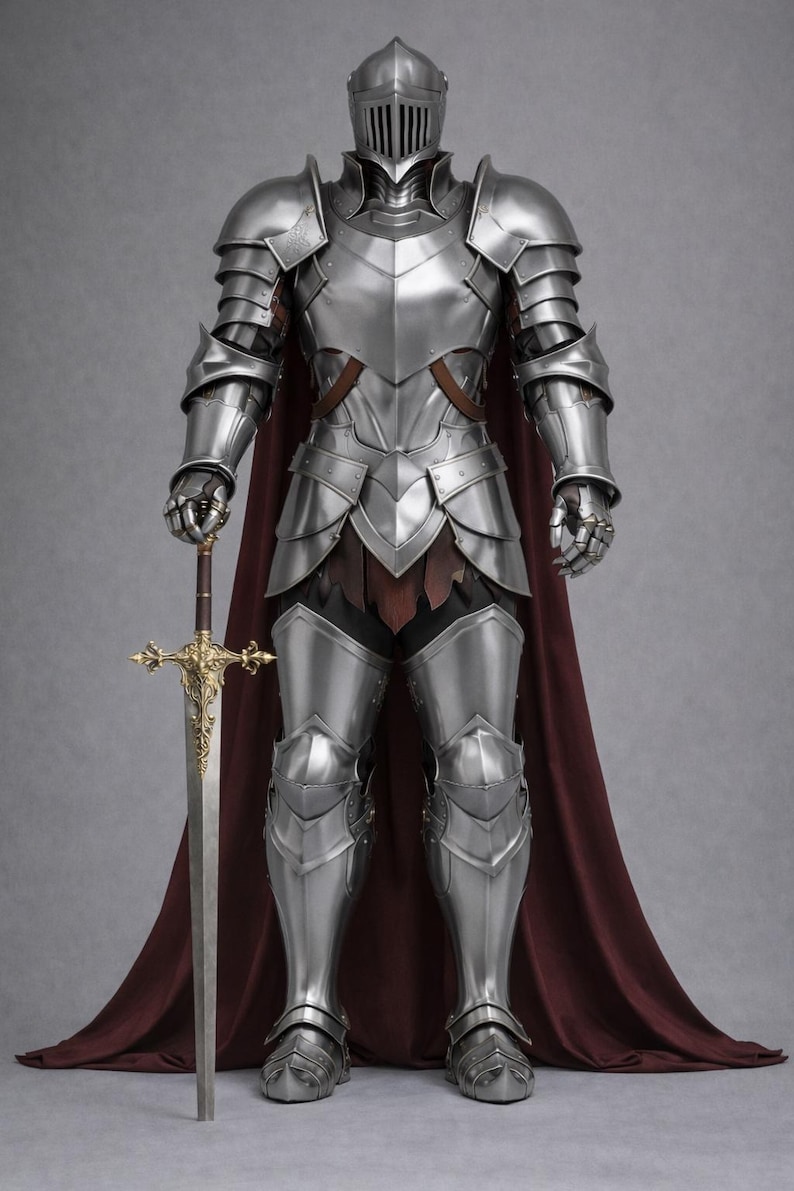 Medieval Knight Full Plate Armor Set– Handmade Steel Knight Armor Suit ...