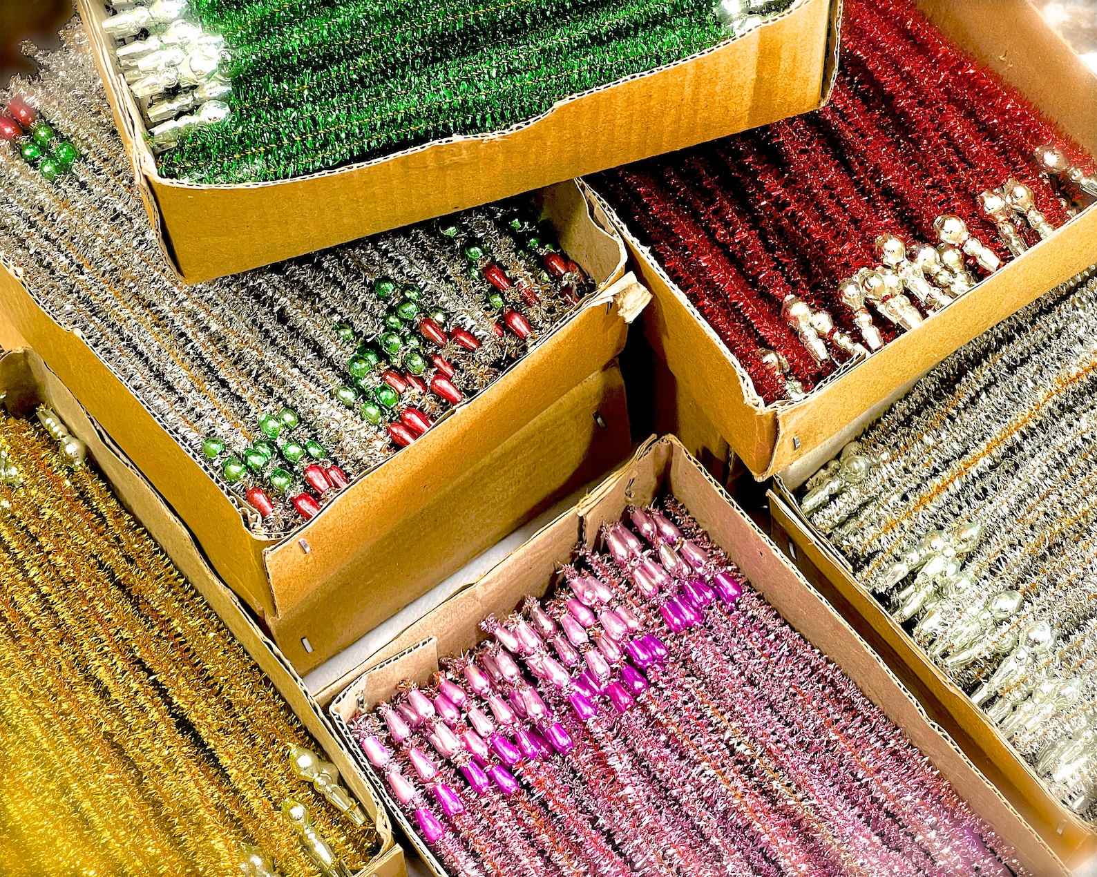 VINTAGE: 10pc Mercury Bead Chenille Stems - Picks - Corsage, Flower ...