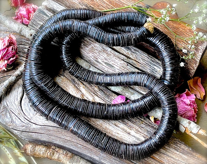 ANTIQUE: HUGE African Tribal Coconut Shell Heishi Bead Strand ...