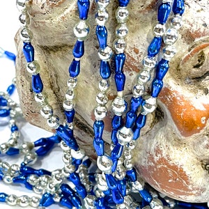 VINTAGE: Japan - 82" Rare Mercury Glass Tree Garland - Small Bead ...