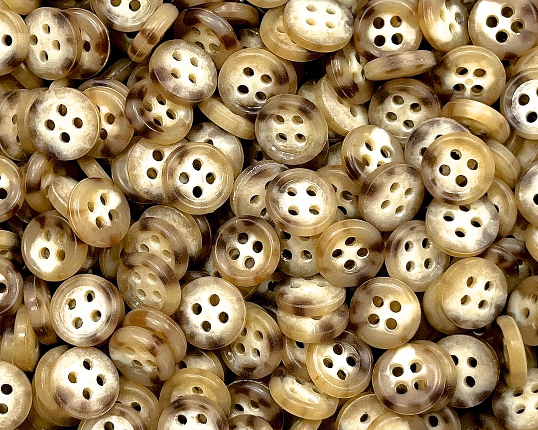 VINTAGE: 100pcs - Small Brown Buttons - Craft Buttons - Etsy