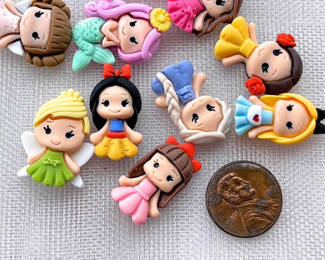 Mixed Resin Princess Flat Back DIY Jewelry Making Embellishments ...