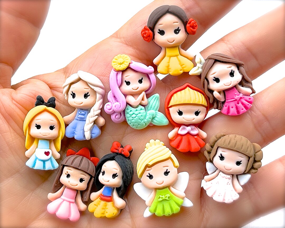 Mixed Resin Princess Flat Back DIY Jewelry Making Embellishments ...