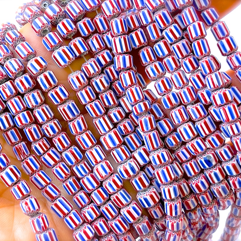 Italian Chevron Beads - Etsy