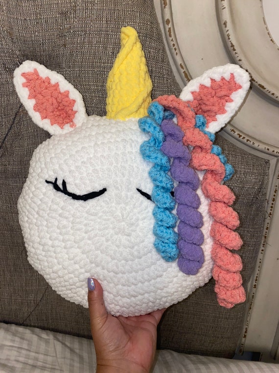 Unicorn Pillow Crochet Pattern - Etsy