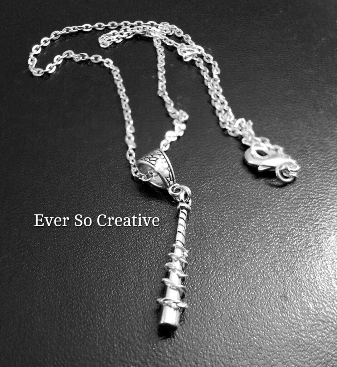 TWD: Negan's Lucille Bat Necklace - Etsy