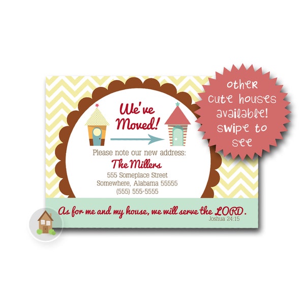 New Address Card - Etsy