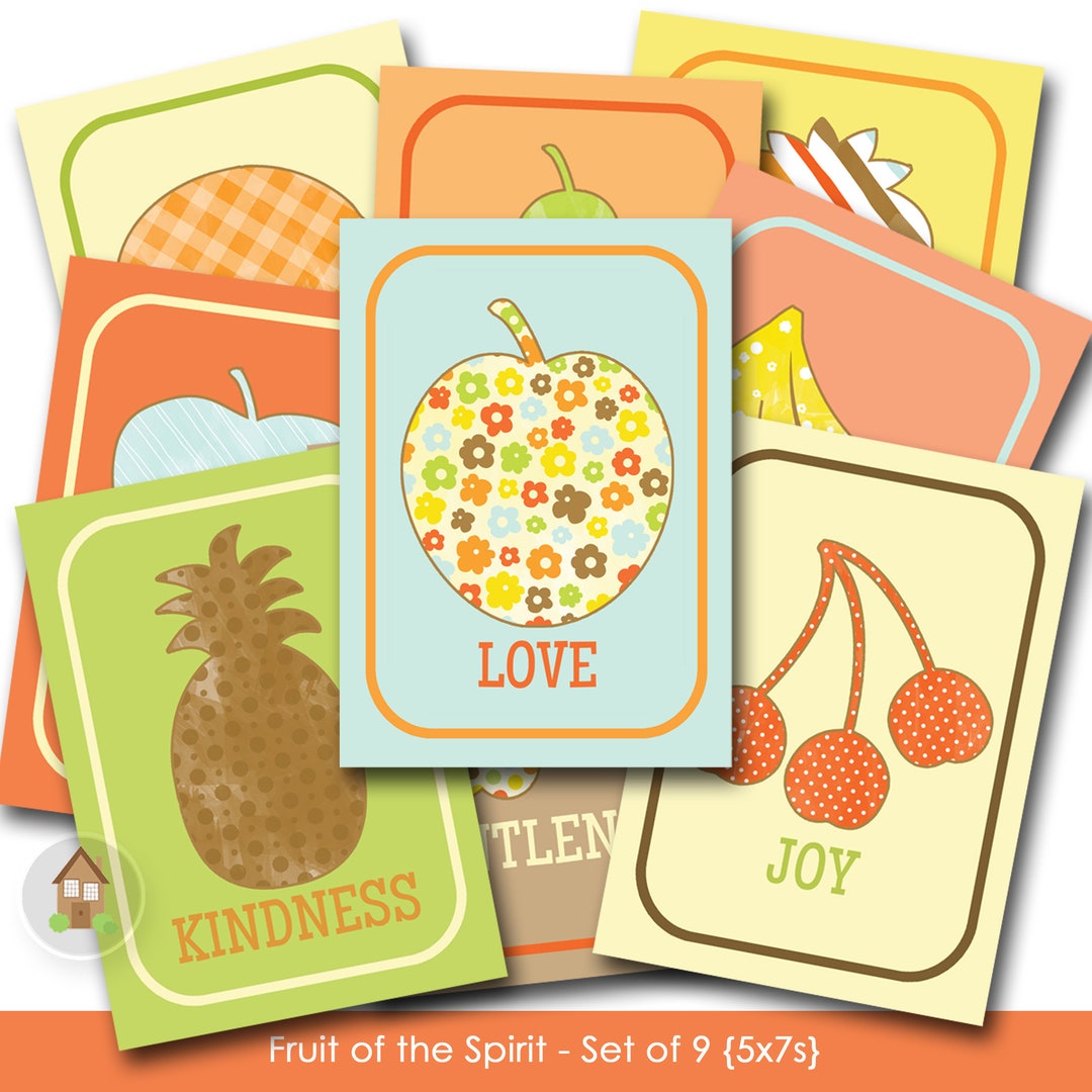 Christian Printable Wall Art Fruit of the Spirit Art for the - Etsy