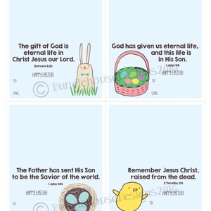 Easter Scripture Treat Bag Toppers | Cute Christian Easter Goody Bag ...