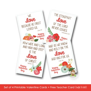 God's Love Valentines, Scripture, Bible Verse, Christian Cute Valentine ...
