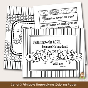 Printable Thanksgiving Coloring Pages | Give Thanks Scripture Coloring ...