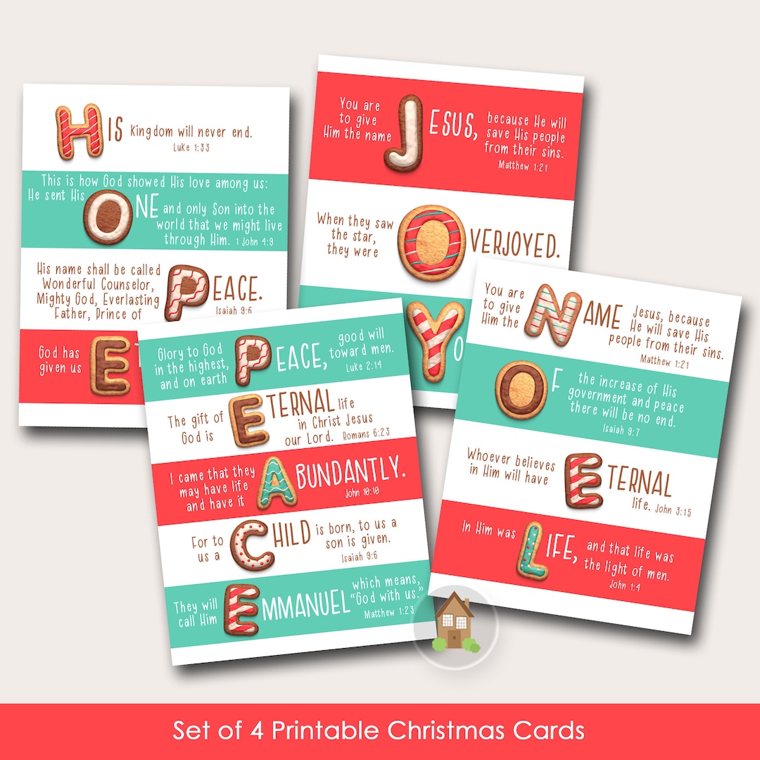Printable Christian Christmas Cards for Kids | Cute and Fun Christmas ...