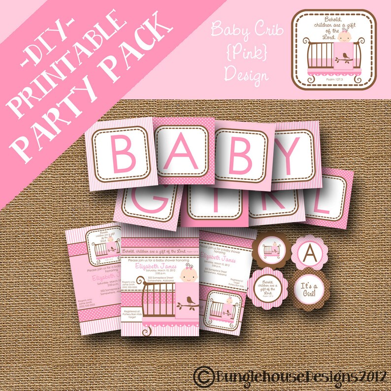 SMALL Printable Party Pack - You Choose Invitation Design and Two (2 ...