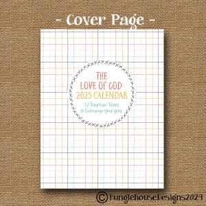 2025 Printable Calendar With Scripture, Bible Verses | Instant Download ...