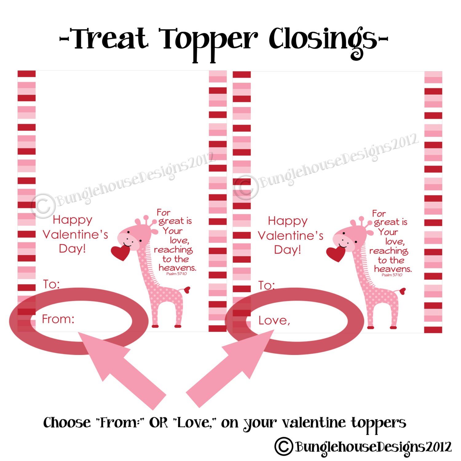 Classroom Valentine Treat Bag Topper for Kids Giraffe | Etsy