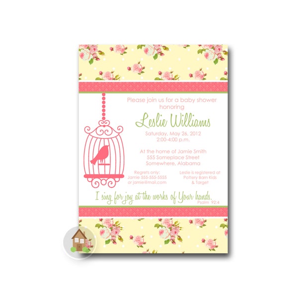 Bird Cage Invitation - Etsy