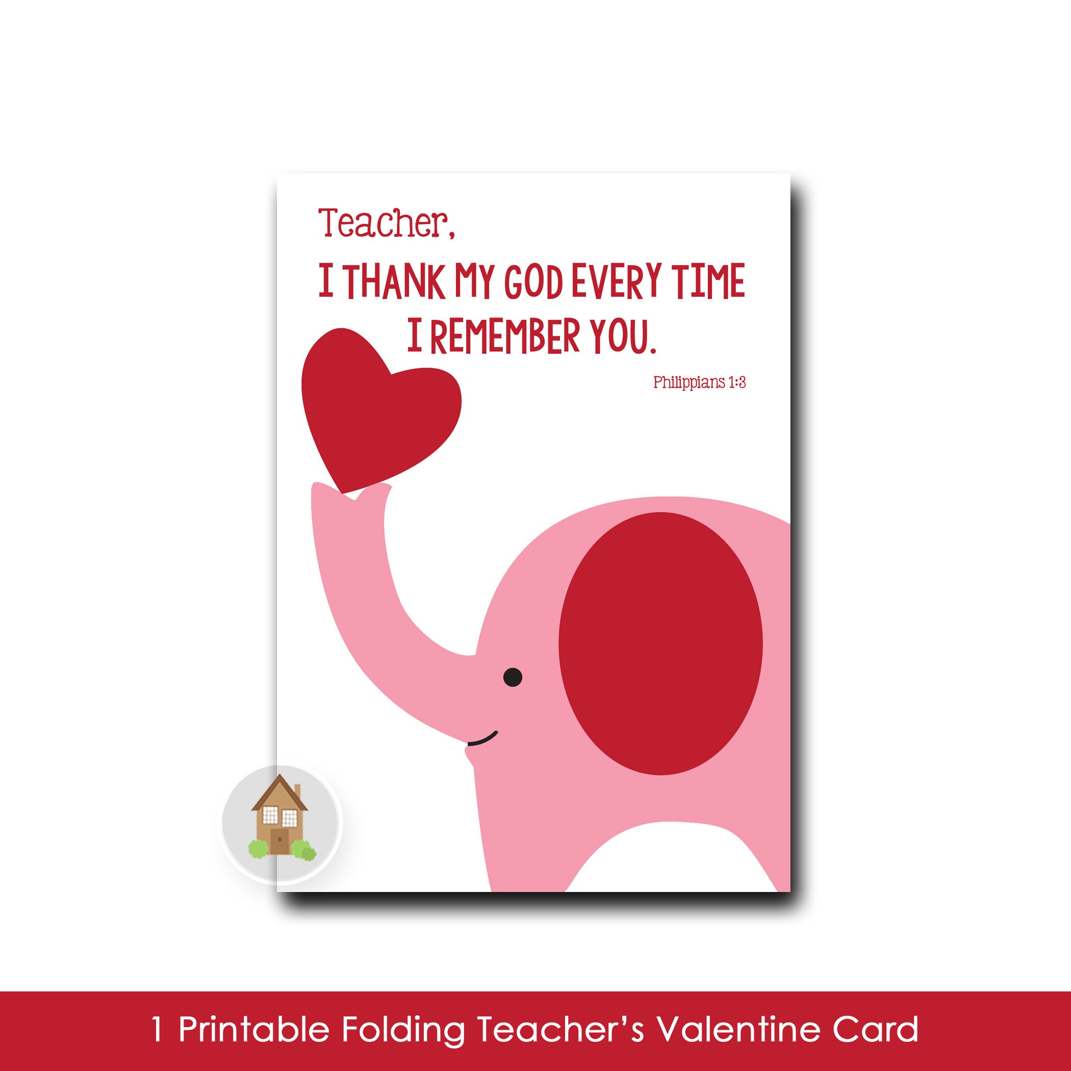 Printable Teacher Valentine | Scripture Bible Valentine for Child's ...