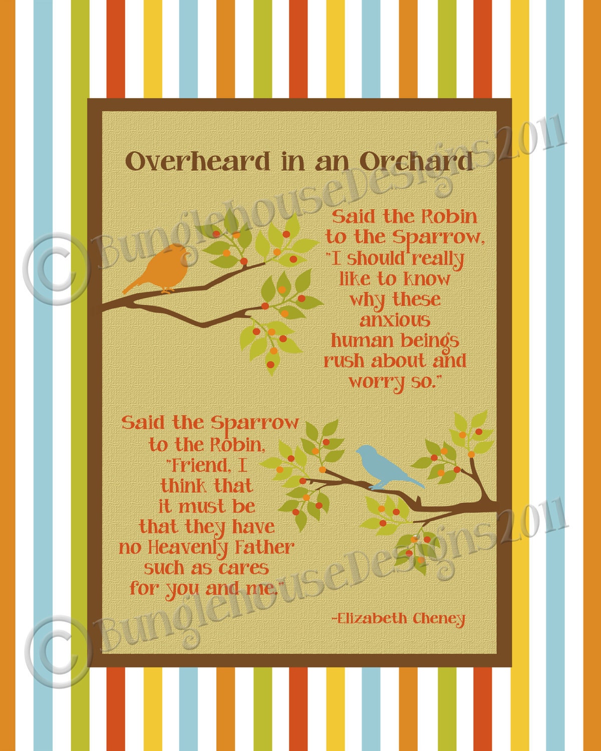 Said the Robin to the Sparrow Digitable Printable Poem With - Etsy UK