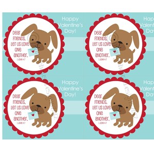 Kids Printable Valentine Card Puppy Dog Valentine DIY PRINTABLE ...