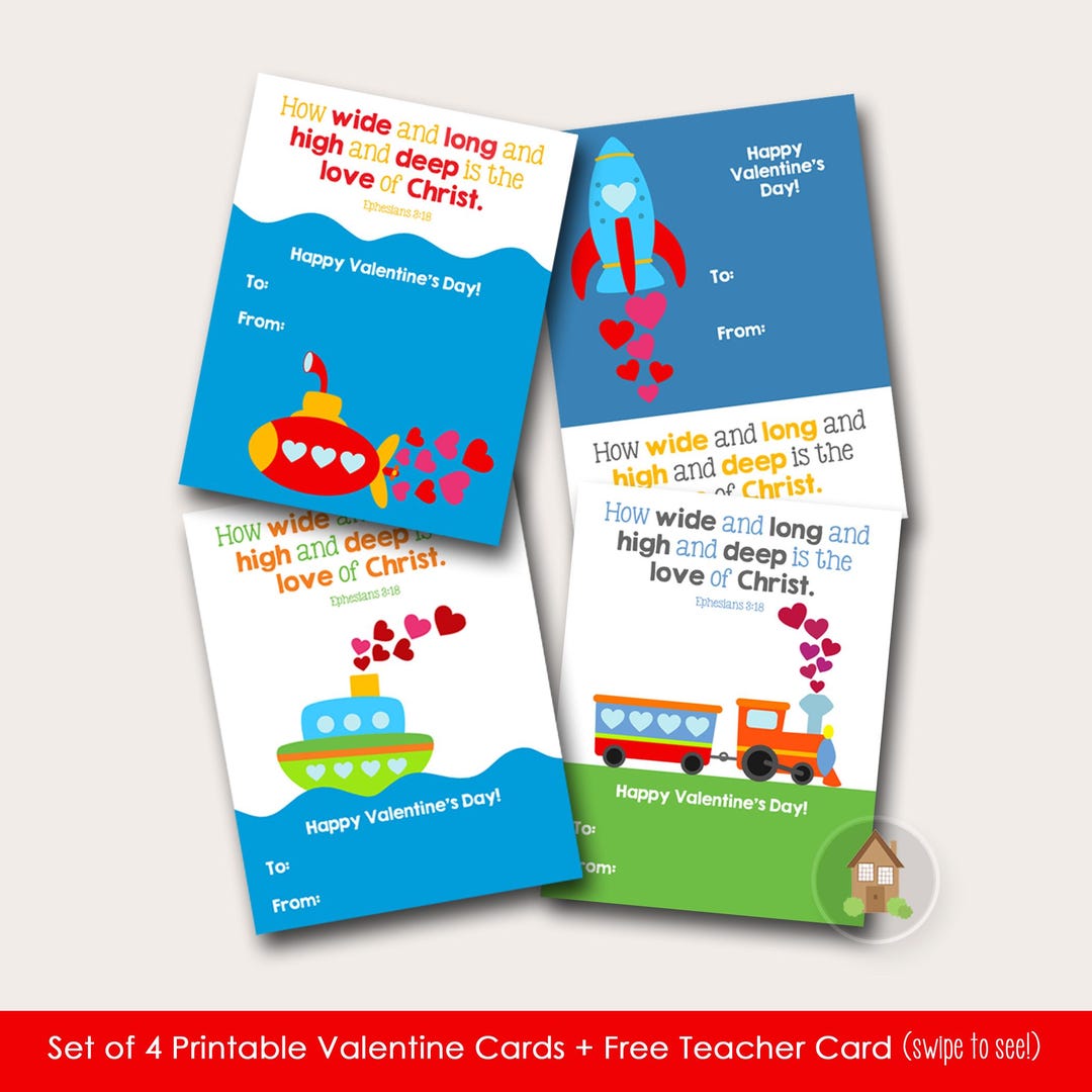 Transportation Valentine Printables | Boat, Train, Rocket, Submarine ...