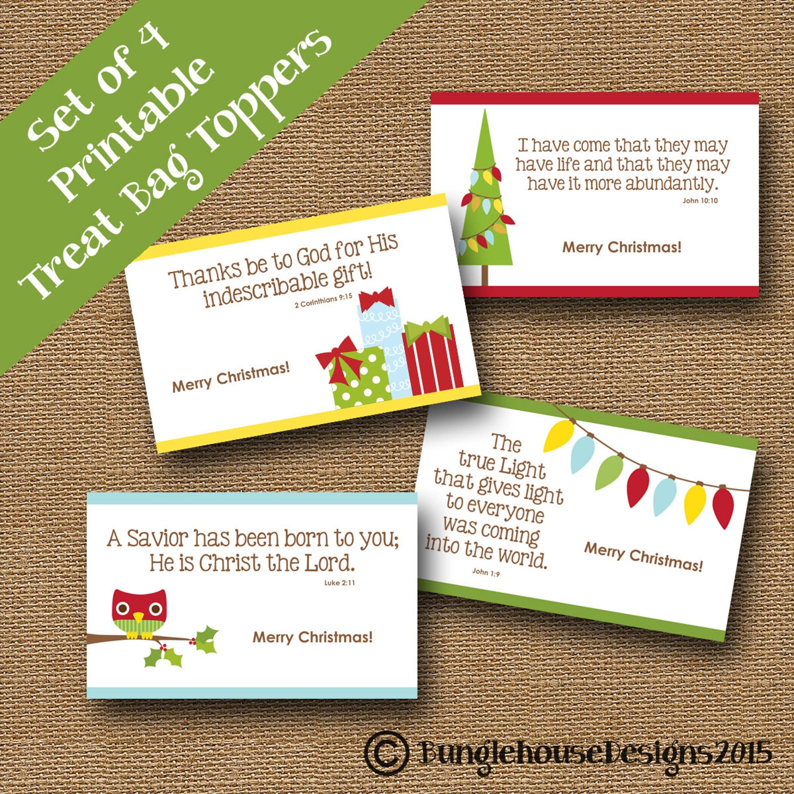 Kids Christmas Printable Treat Bag Toppers Cute Treat - Etsy