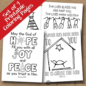 Printable Christmas Coloring Pages | Christmas Scripture Coloring ...