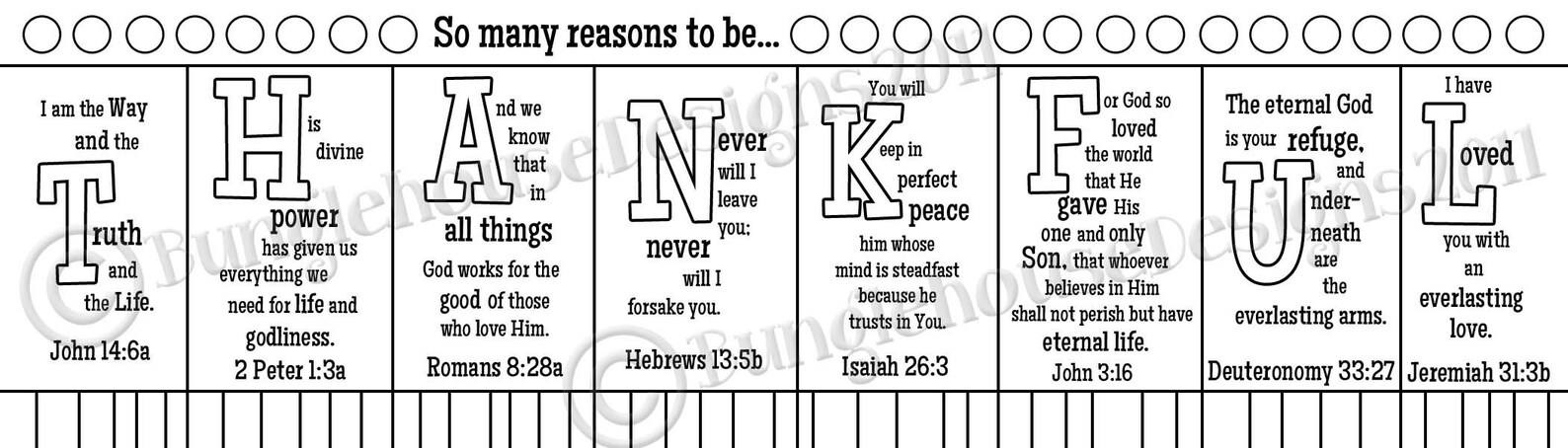 Printable Coloring Bookmark for Thanksgiving Thankful | Etsy