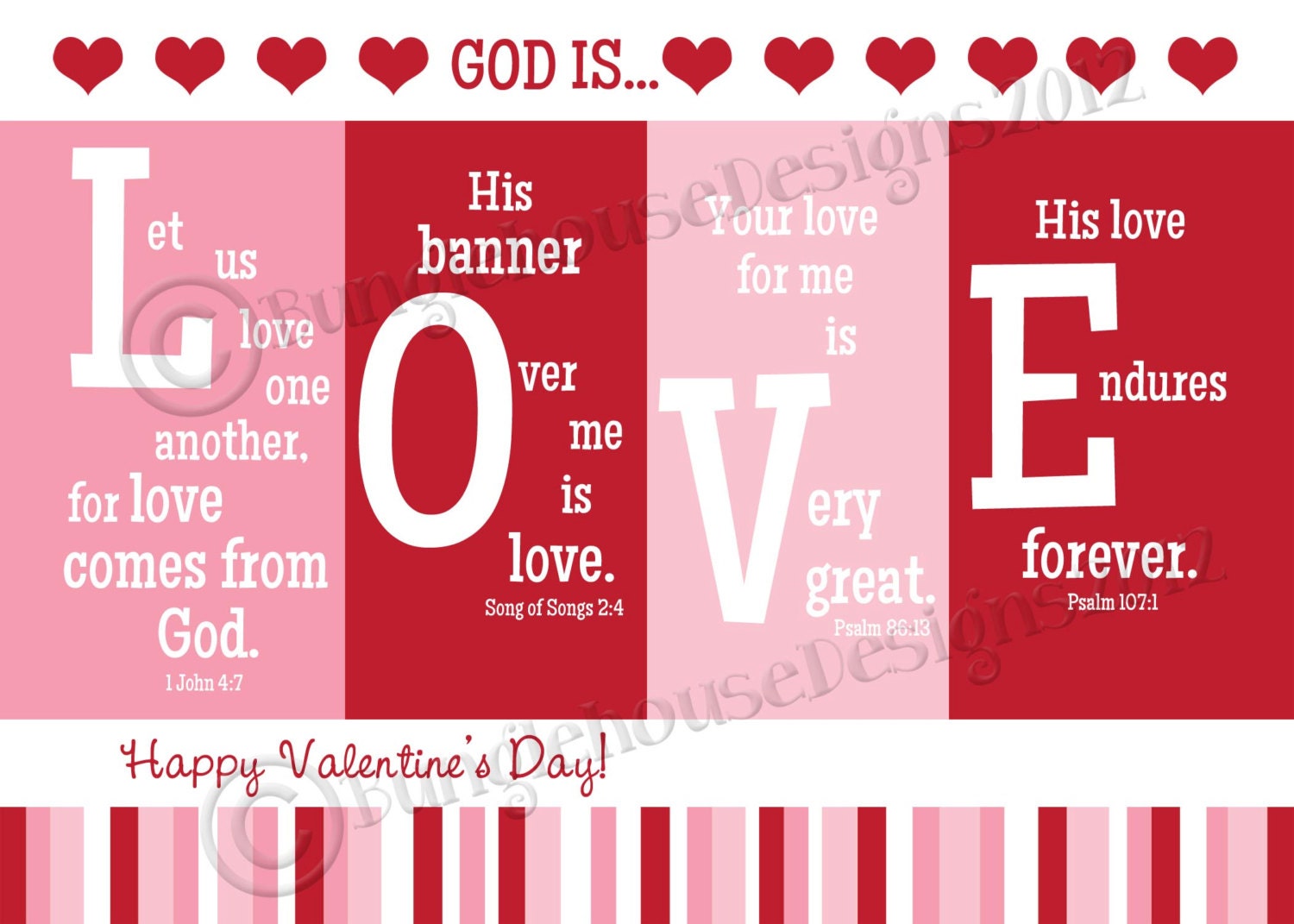 Printable Valentine Card | Christian, Scripture, Bible Verse Valentine ...