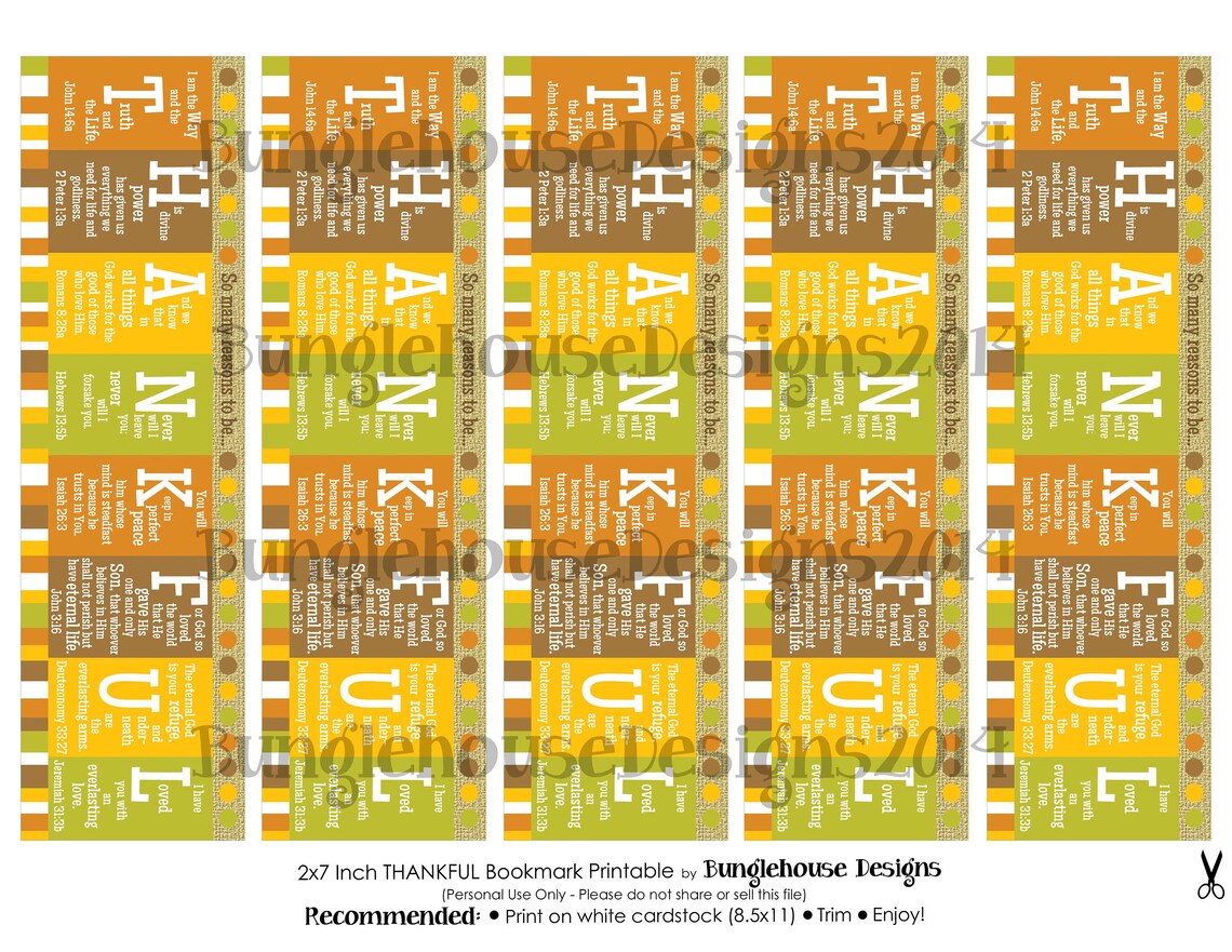 Printable Thanksgiving Bookmark | so Many Reasons to Be Thankful ...