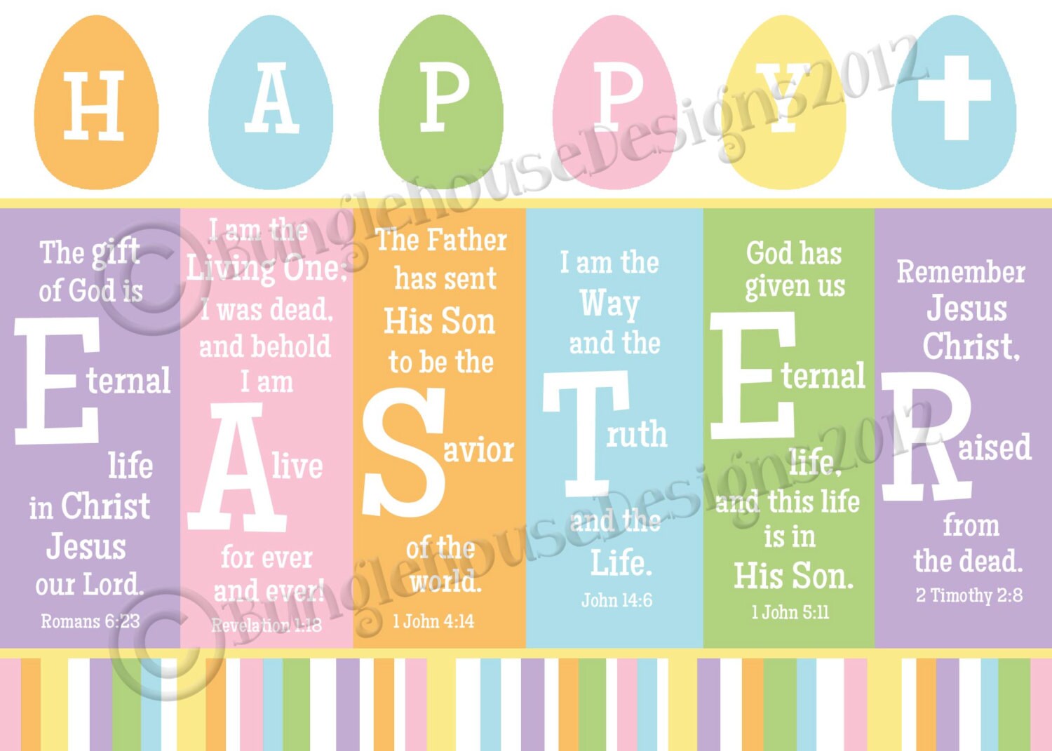 Scripture Easter Card | Printable Easter Card | DIY PRINTABLE | Happy ...