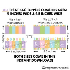 Easter Scripture Treat Bag Toppers | Cute Christian Easter Goody Bag ...