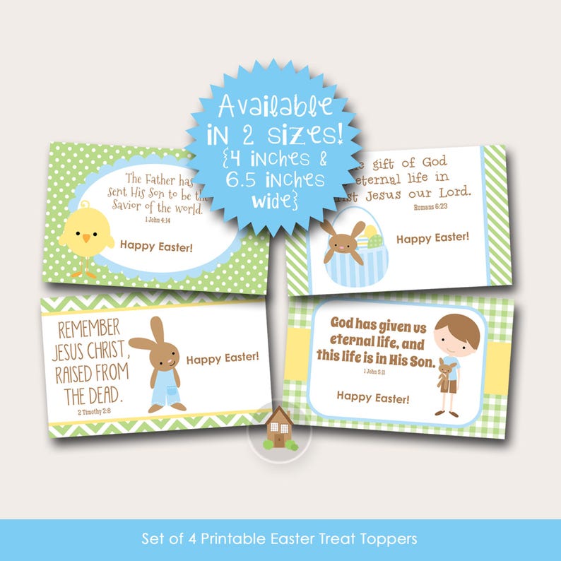 Easter Treat Bag Toppers for Kids | Printable Christian, Easter ...
