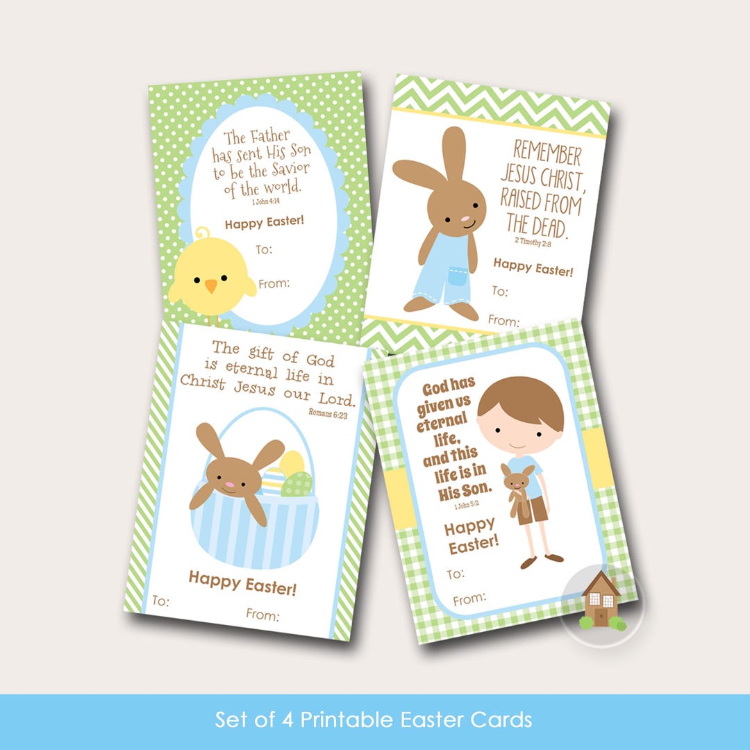 Children's Easter Cards | Printable Christian Easter Card | Kids Sunday ...