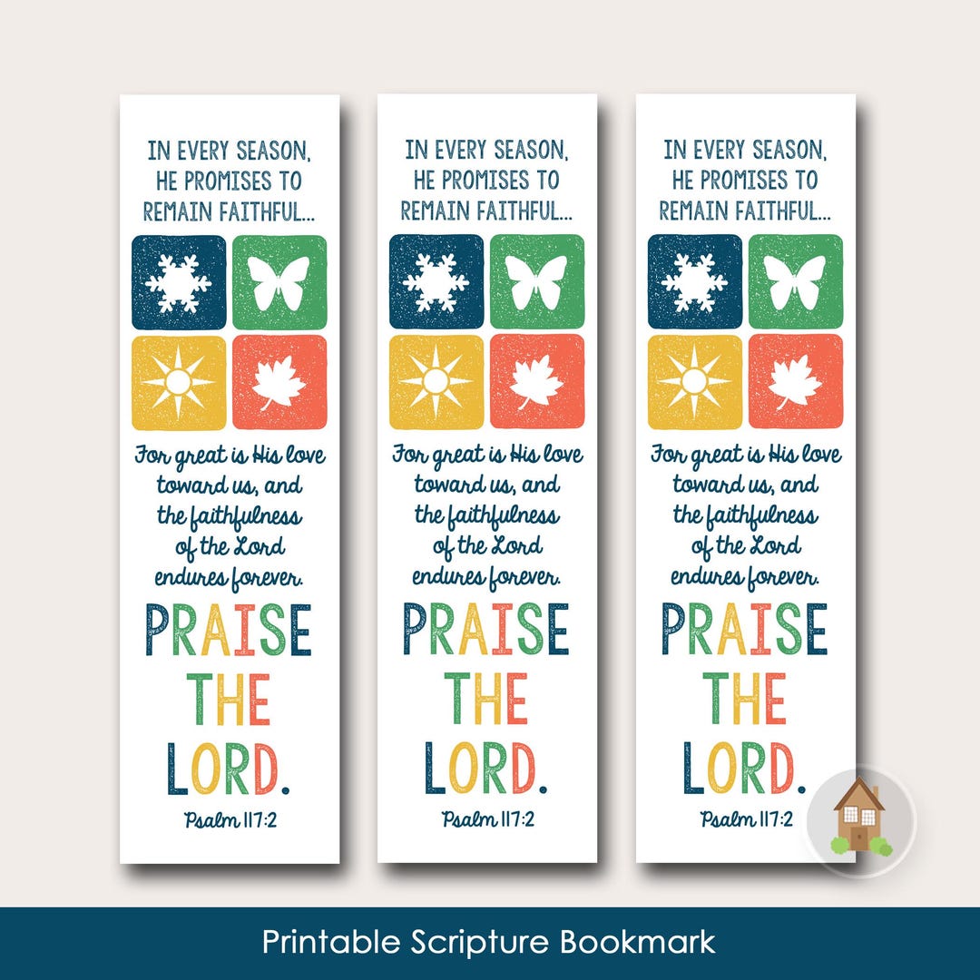 God's Faithfulness Printable Bookmark | God Remains Faithful in Every ...