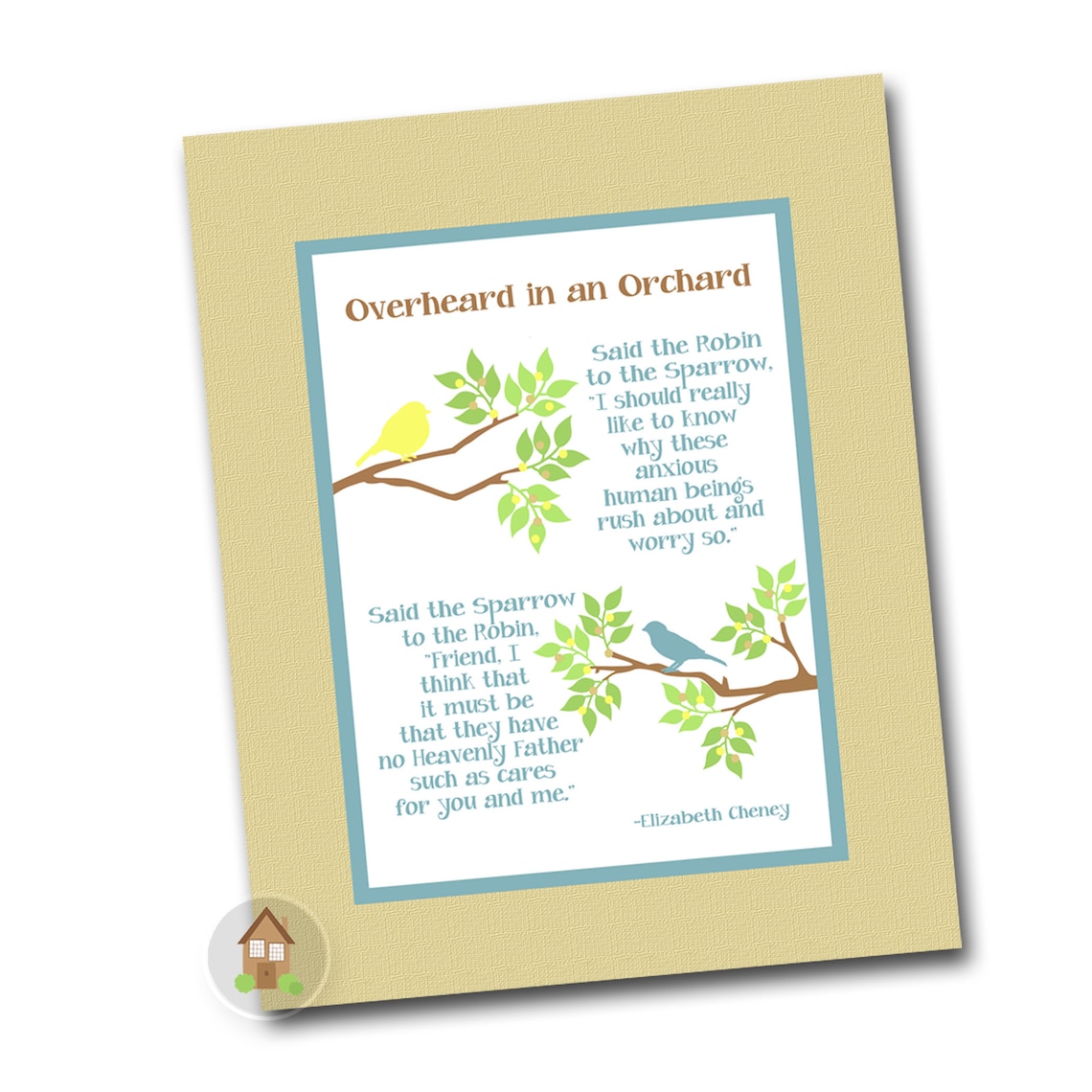 Printable Christian Poem | Inspirational Wall Art | Overheard in an ...