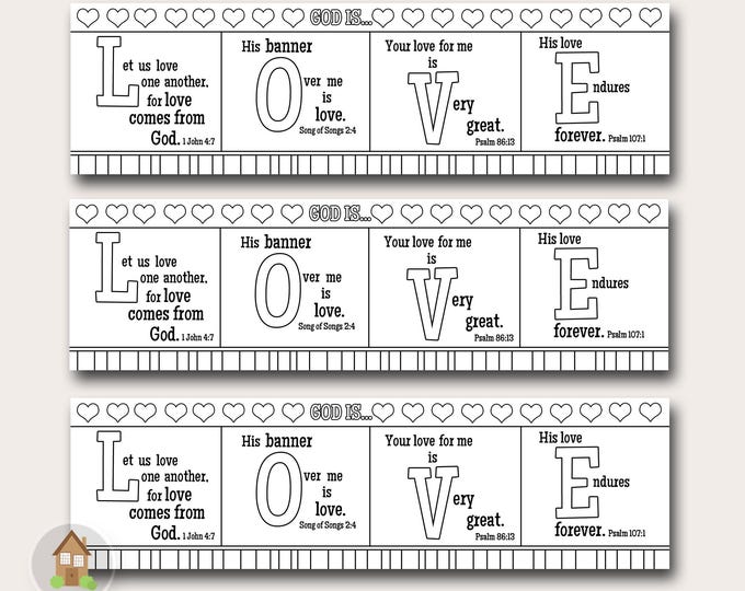 Printable Bible Verse Bookmarks | Bible Verses About Love | Kids Bible ...