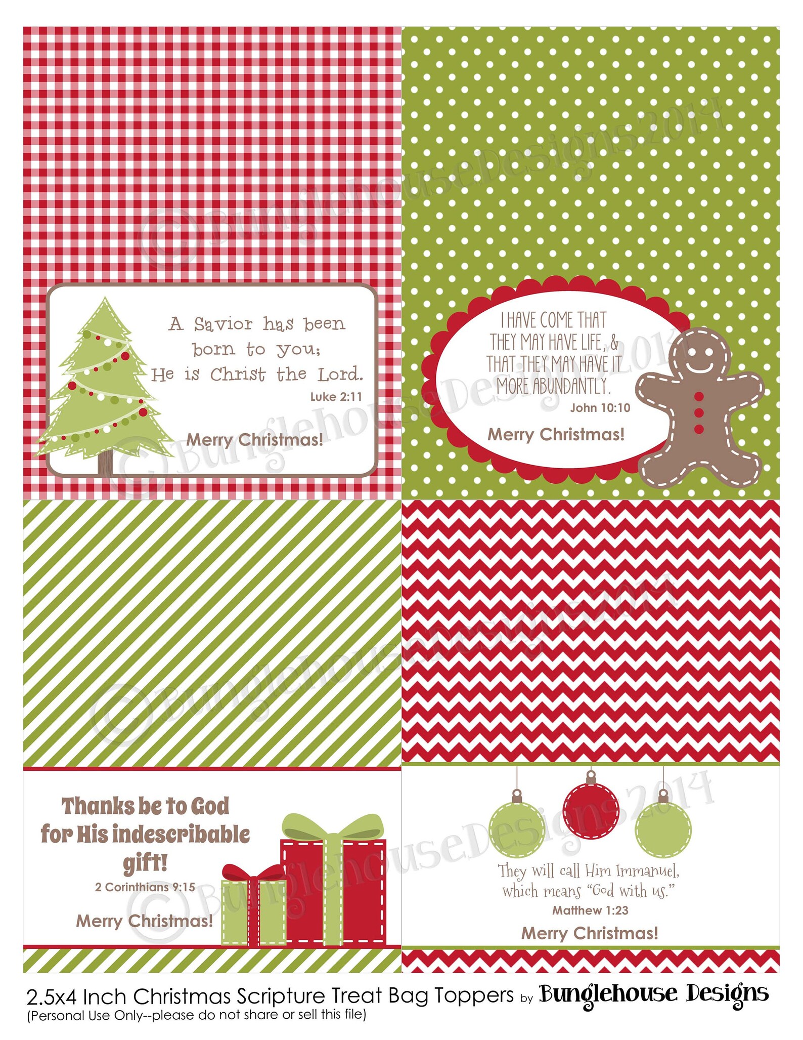 Kids Printable Christmas Treat Bag Toppers Christmas - Etsy