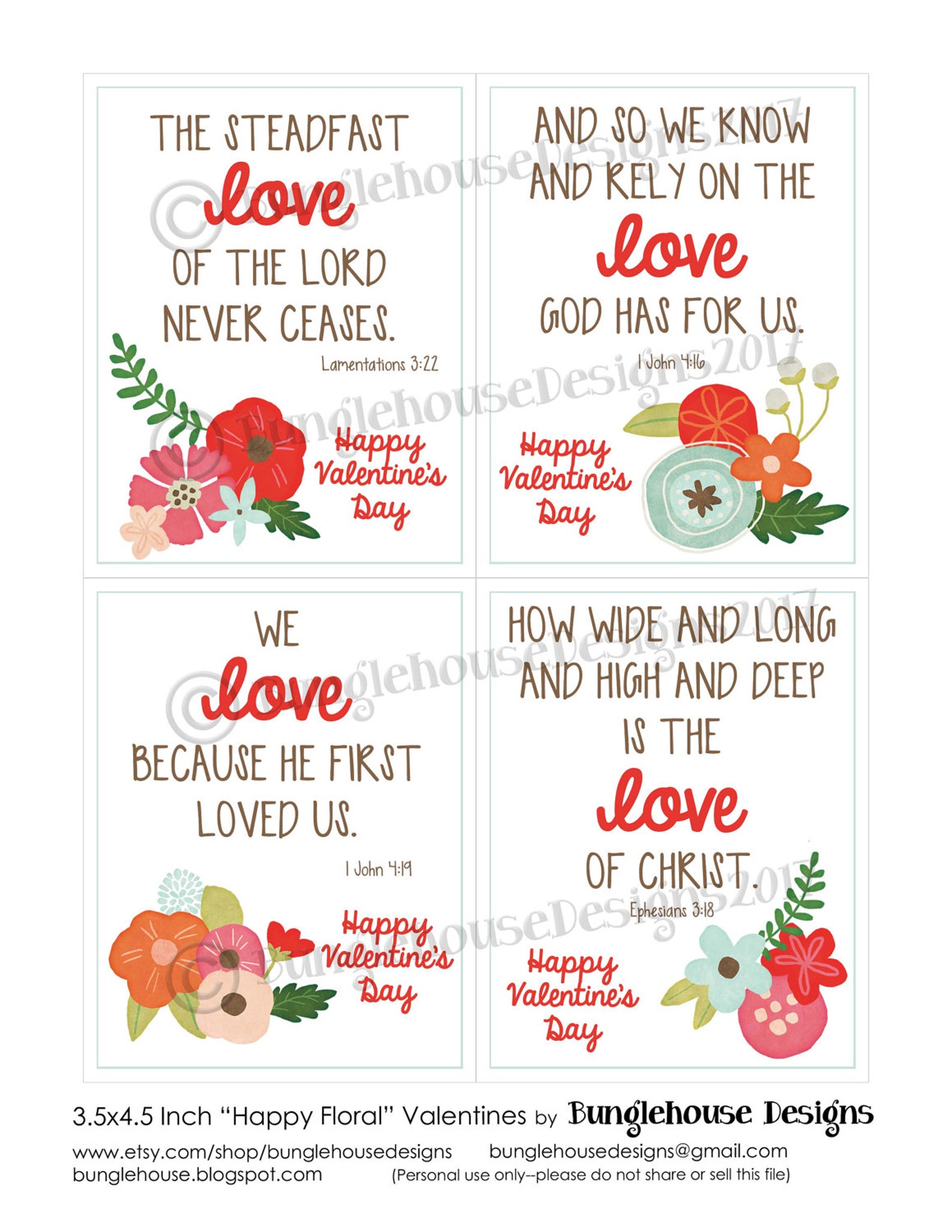 God's Love Valentines Scripture Bible Verse Christian - Etsy