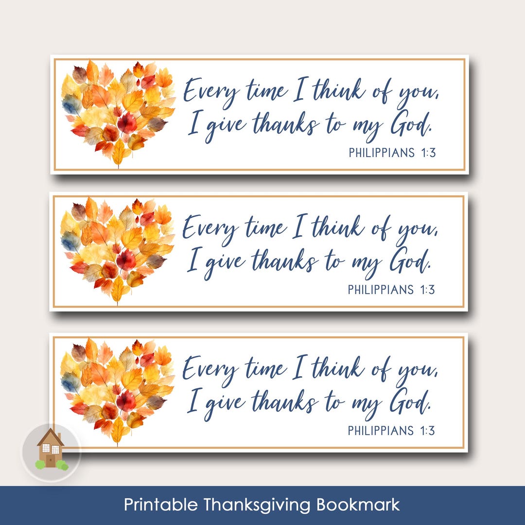 Printable Thanksgiving Bookmark | Fall Leaves, Autumn Thank God for You ...