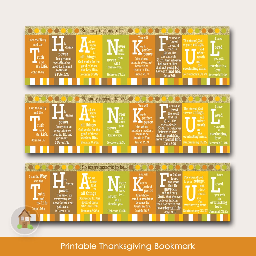 Printable Thanksgiving Bookmark | so Many Reasons to Be Thankful ...