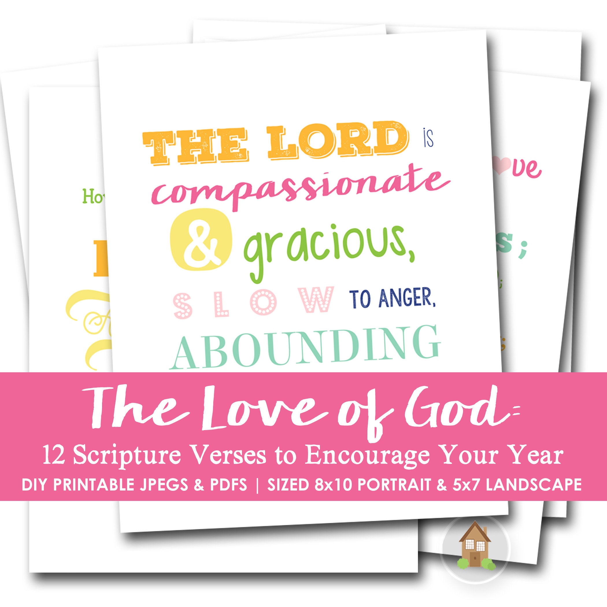 Printable Scripture Wall Art | Monthly Scripture Encouragement | God's ...