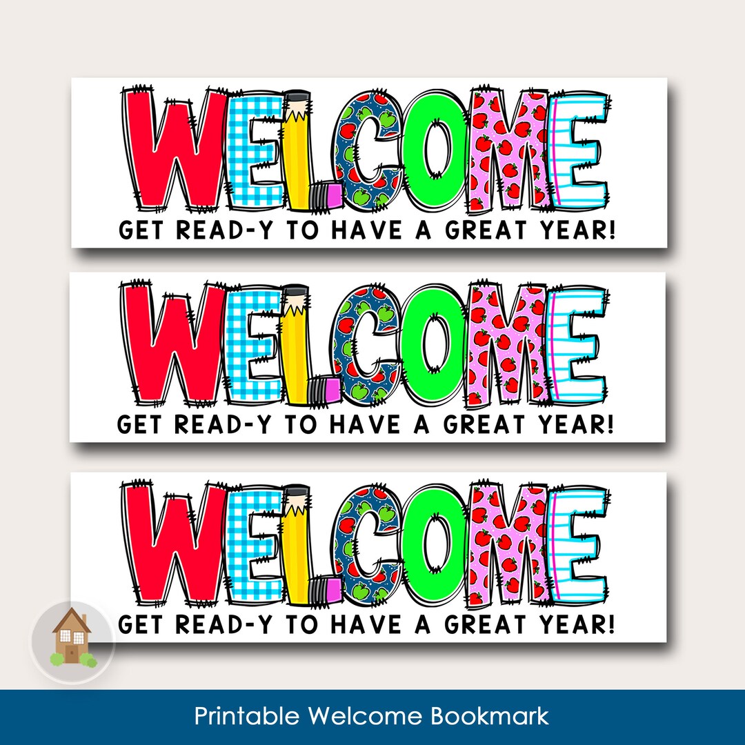 Welcome to School Printable Bookmark | Cute Get Read-y Reading Pun ...