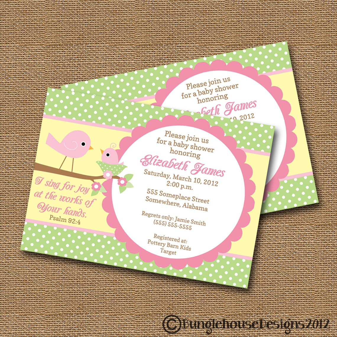 Baby Girl Shower Invitation Christian Religious Baby Shower - Etsy ...