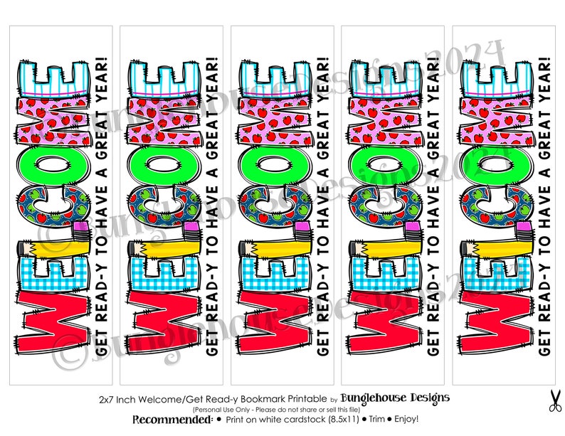 Welcome to School Printable Bookmark | Cute Get Read-y Reading Pun ...